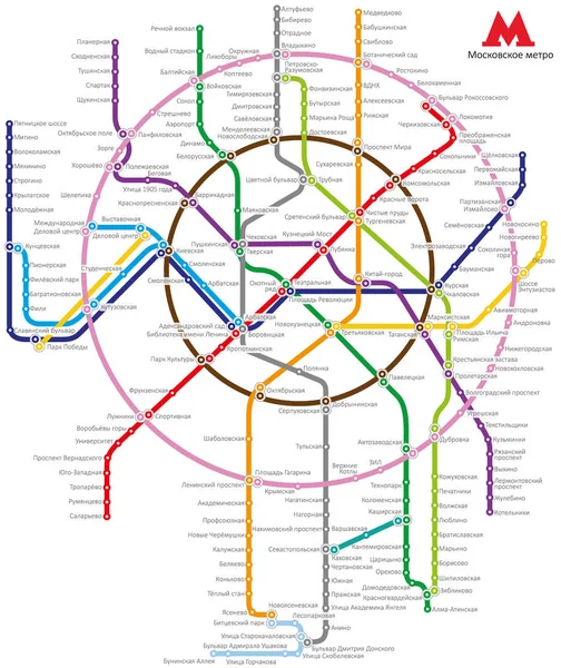 Moscow metro map Vector Art Stock Images | Depositphotos