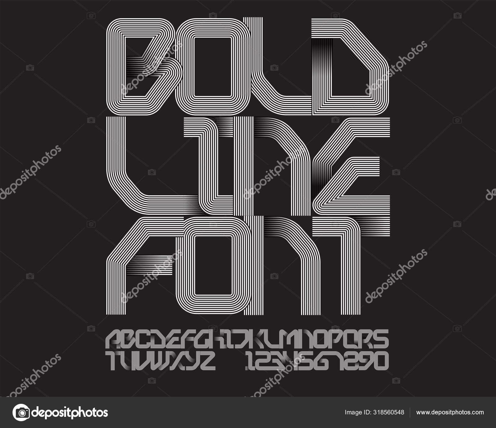 Bold Font Vector Illustration Stock Vector Image by ©b14ckminus #318560548