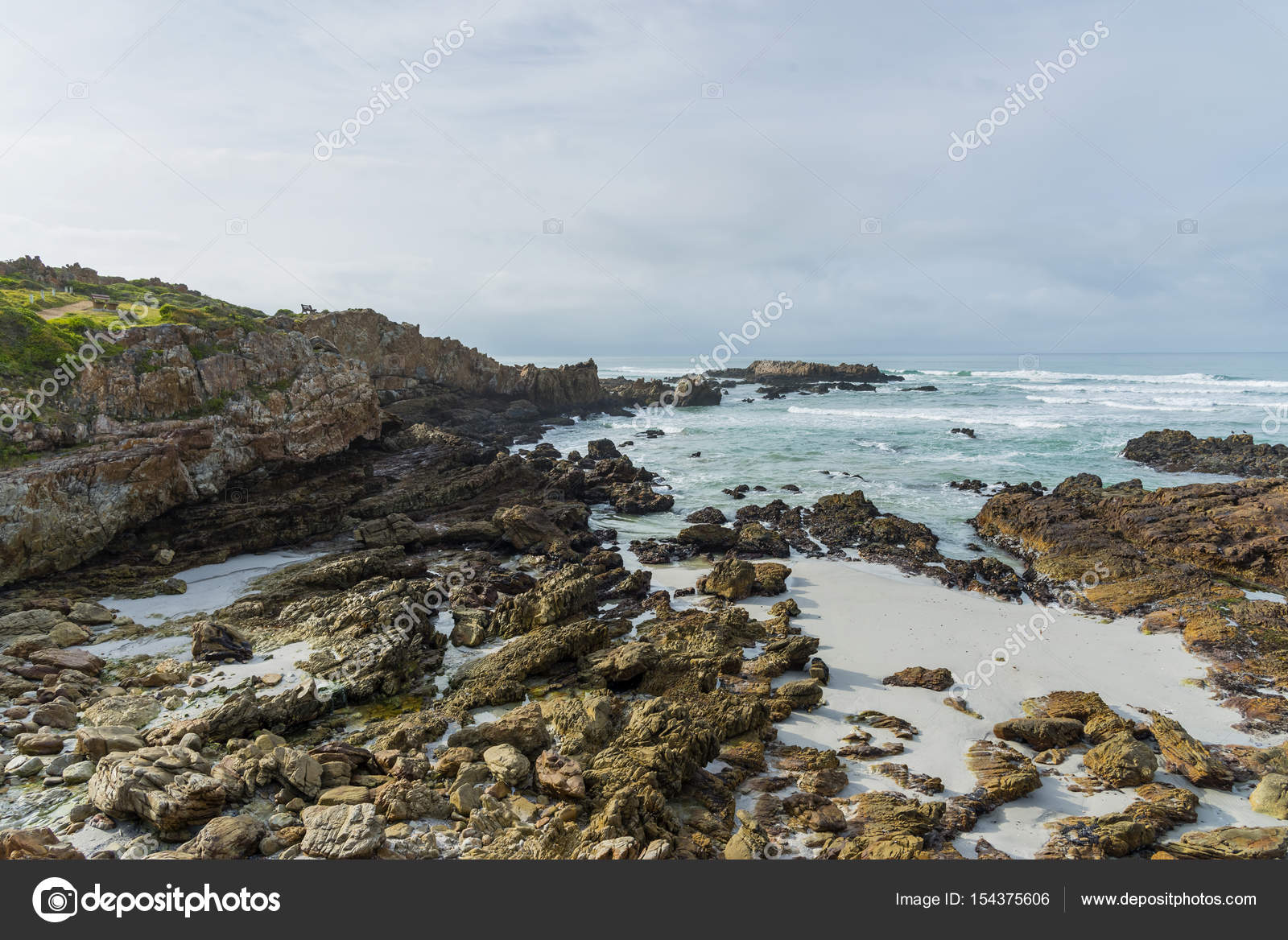 Cliff Path in Hermanus Town Stock Photo by ©QualityMaster 154375606