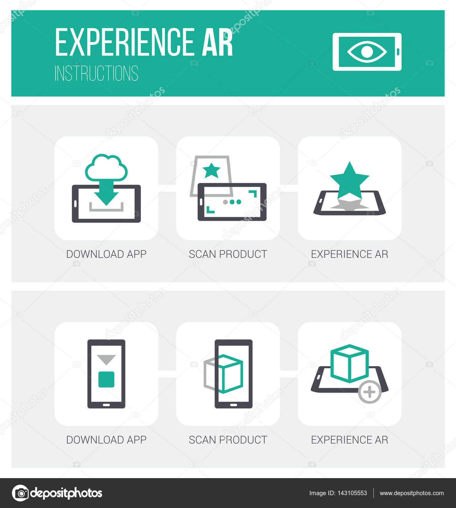 Set of ar icons Stock Vector Image by ©elenabs #143105553