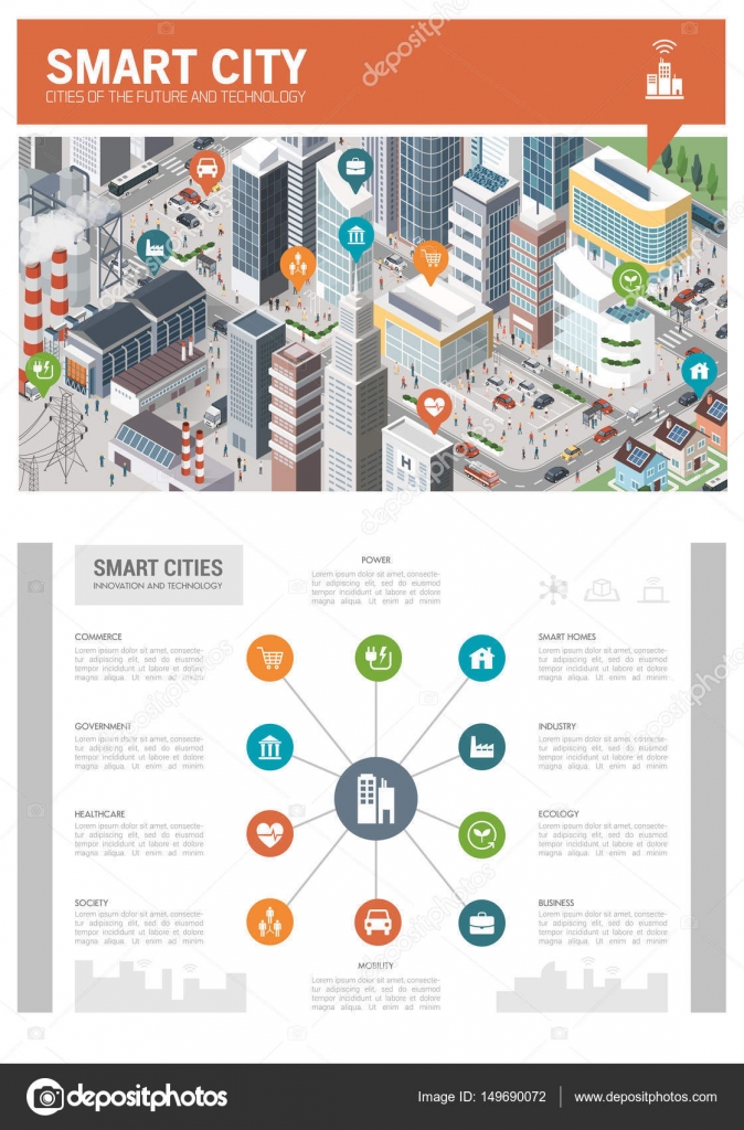 Smart city infographic Stock Vector by ©elenabs 149690072