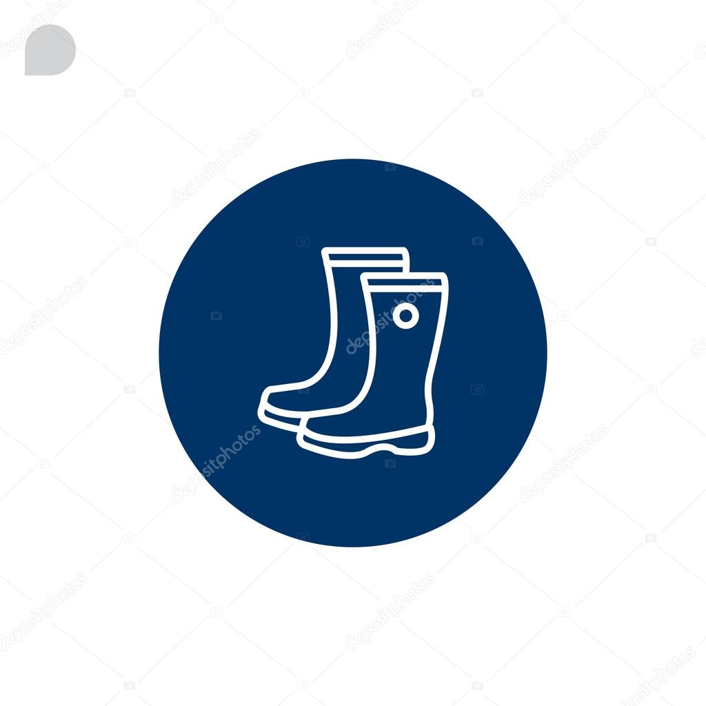 Rubber boots icon — Stock Vector © Mr.Webicon #125962420