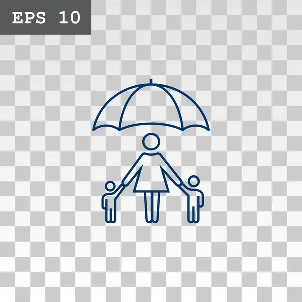 Family protection icon Stock Vector by ©Mr.Webicon 122201168