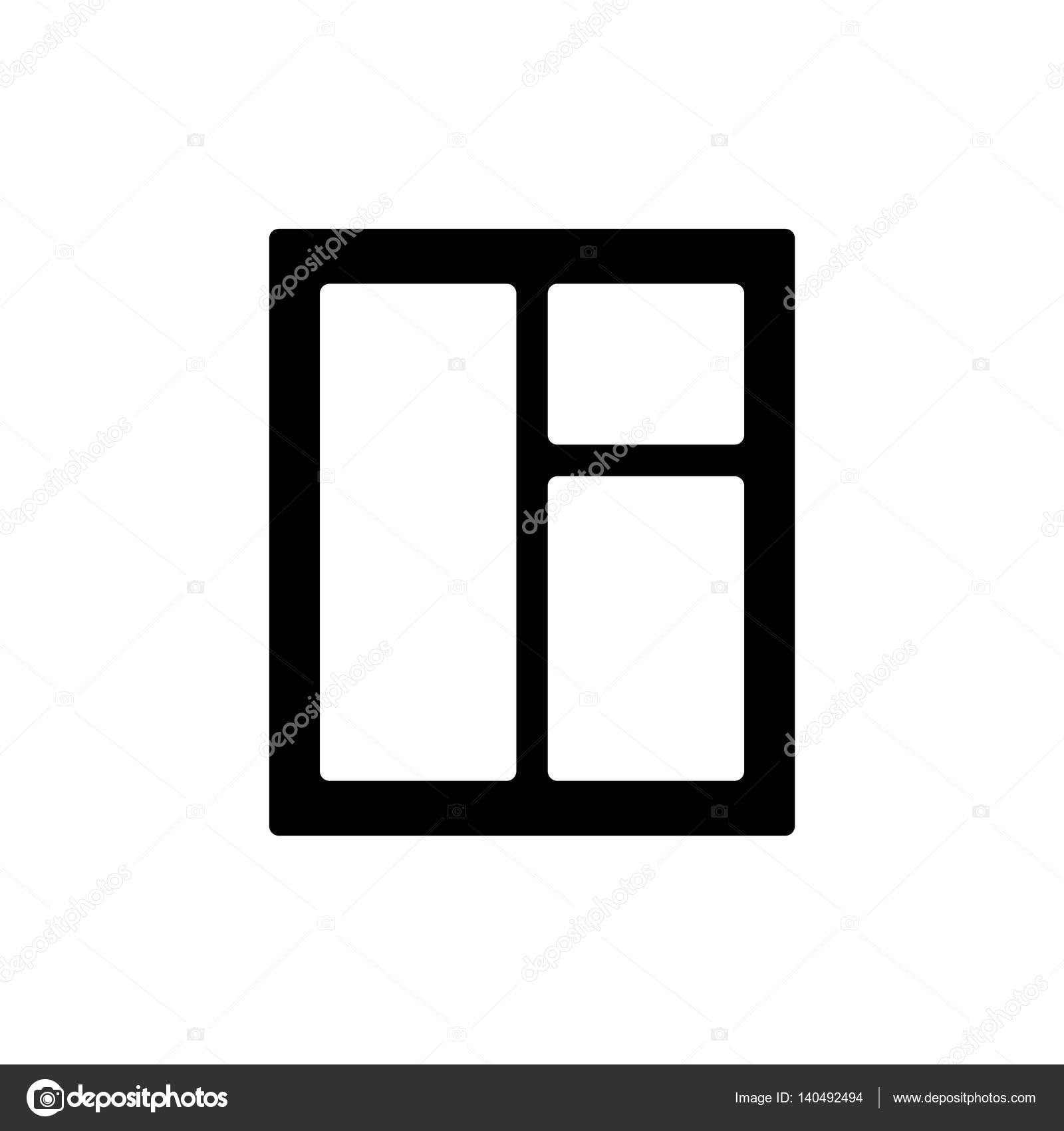 Window simple icon ⬇ Vector Image by © Mr.Webicon | Vector Stock 140492494