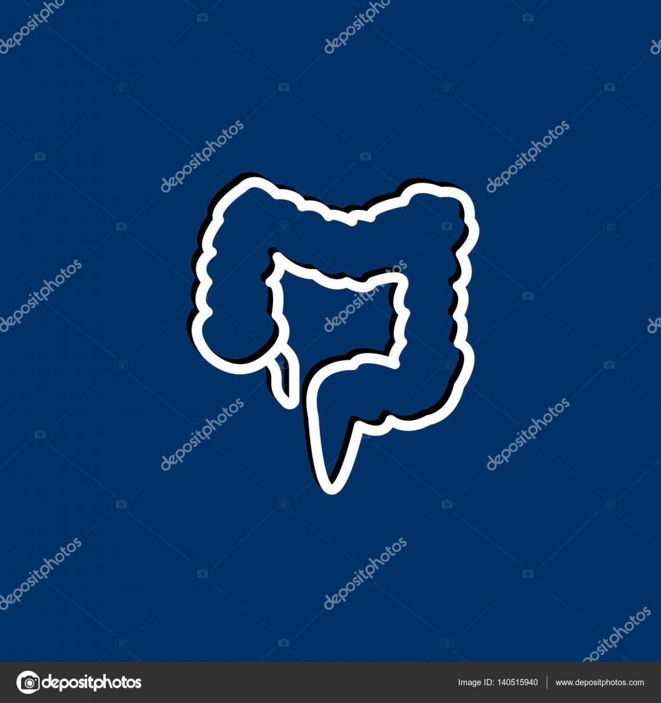 Large intestine icon Stock Vector by ©Mr.Webicon 140515940