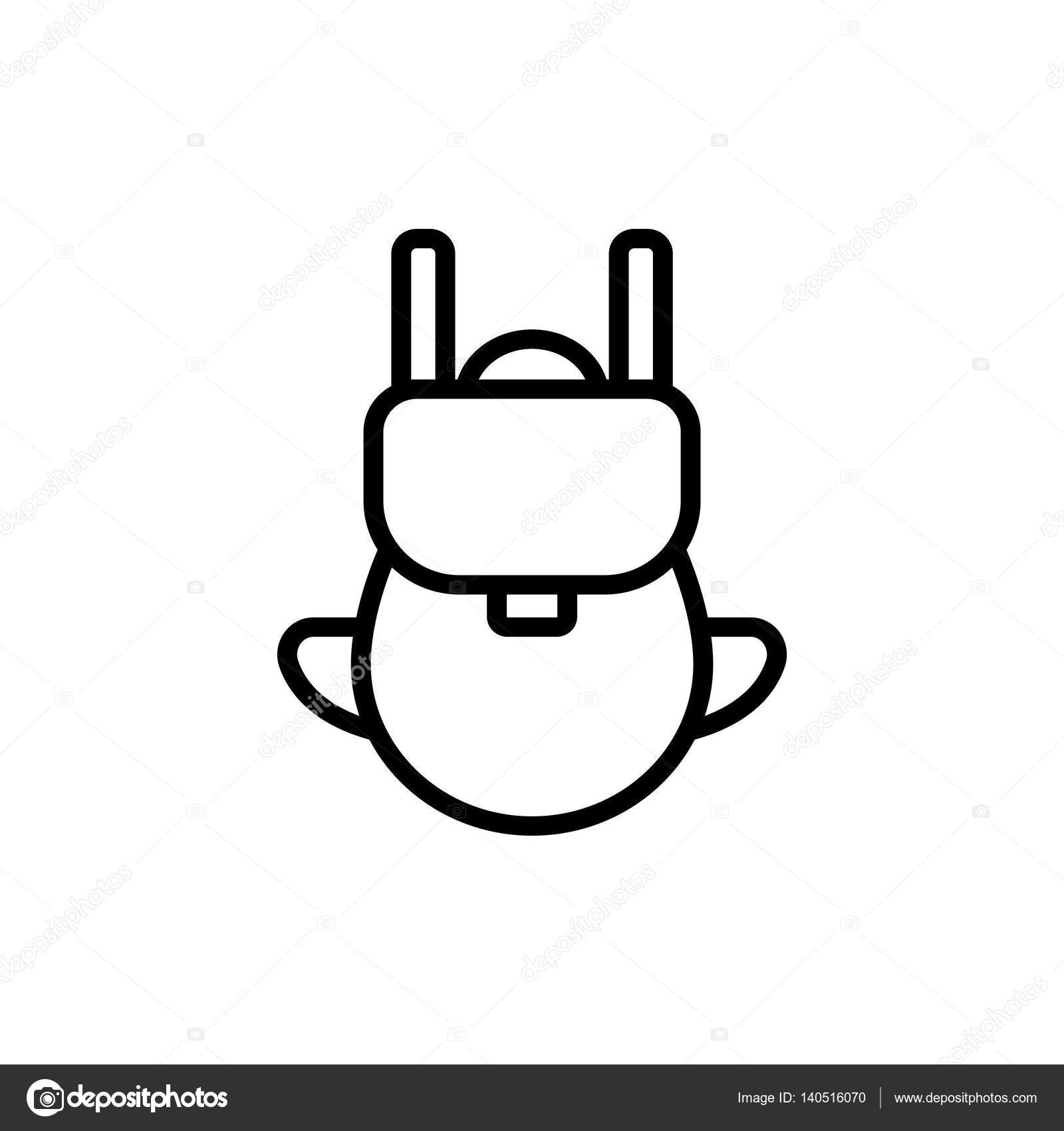 Simple backpack icon — Stock Vector © Mr.Webicon #140516070