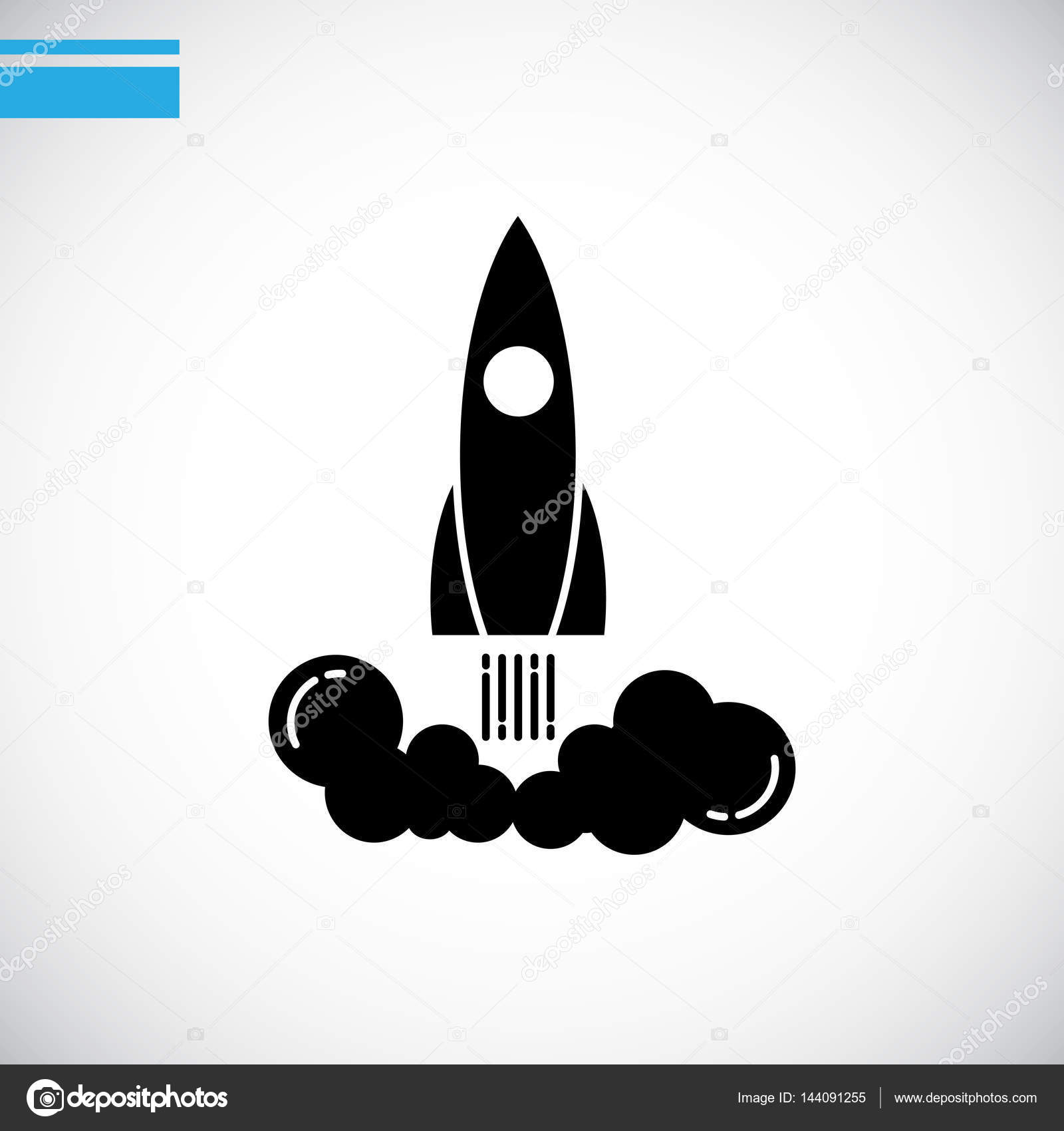 Flying rocket logo Stock Vector Image by ©Mr.Webicon #144091255