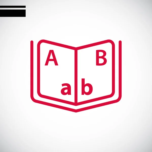 Open book alphabet imágenes de stock de arte vectorial | Depositphotos