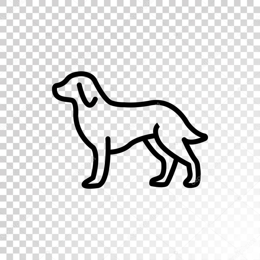 Dog contour icon — Stock Vector © Mr.Webicon #156065302