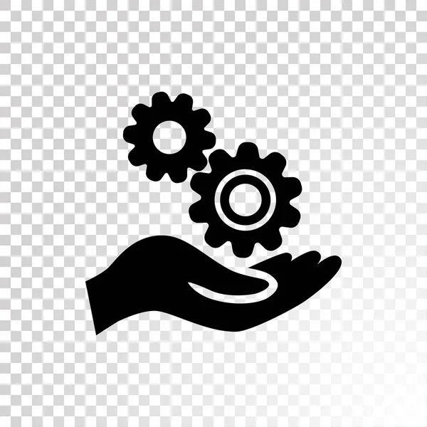 Human Hand Gears Transparent Background Stock Vector Image by ©Mr ...