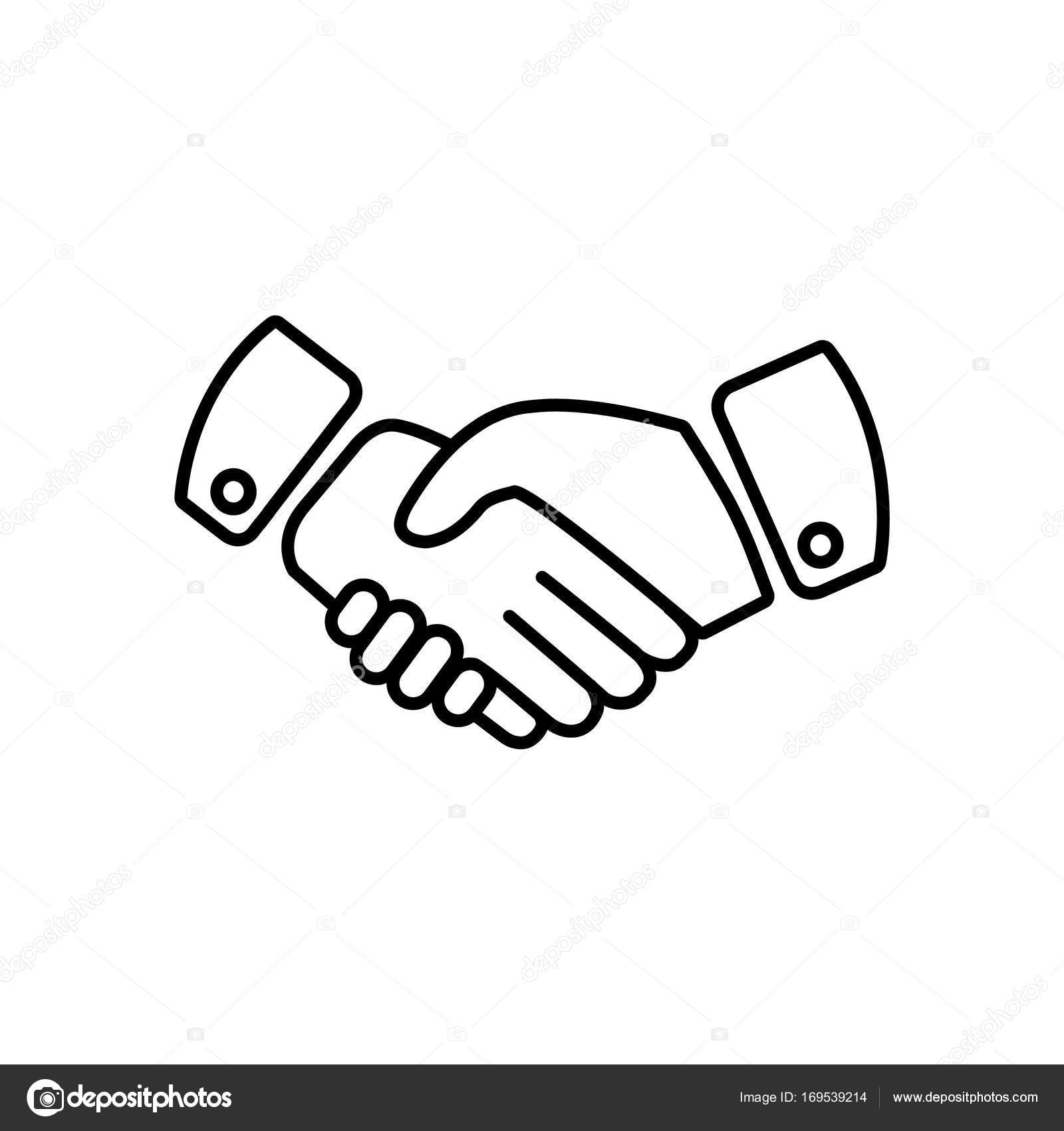 Handshake icon, cooperation Stock Vector by ©Mr.Webicon 169539214