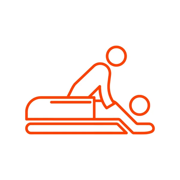 Massage Linear Icon Concept Massage Line Vector Sign Symbol