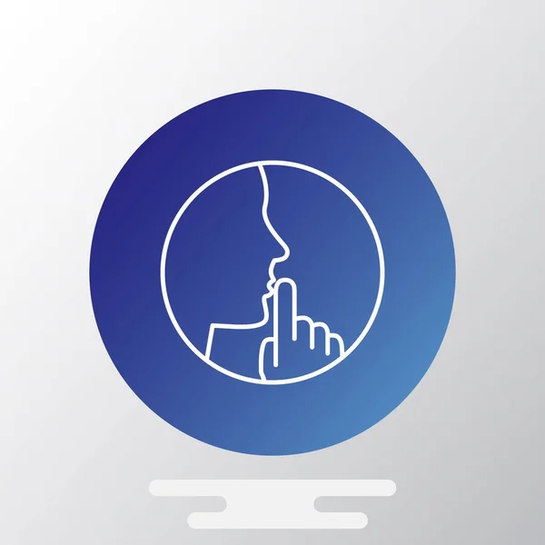 Keep silence icon Stock Vector Image by ©Mr.Webicon #169545022