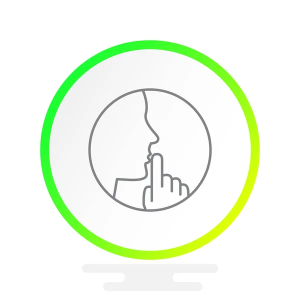 Keep silence icon Stock Vector Image by ©Mr.Webicon #169545022