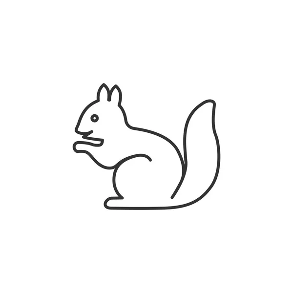 Simple Squirrel Outline