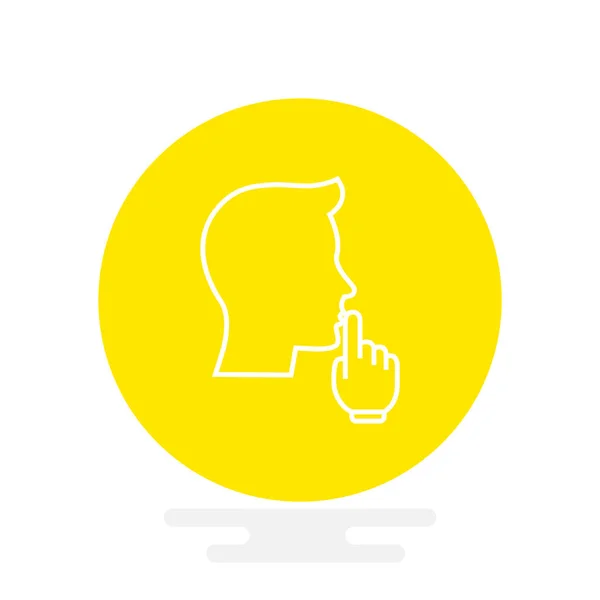 Keep Silence Icon — Stock Vector © Mrwebicon 169539428