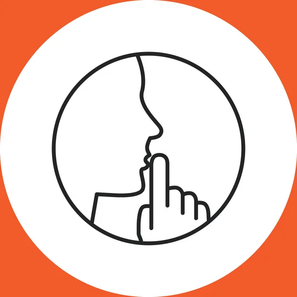 Keep silence icon Stock Vector Image by ©Mr.Webicon #169545022