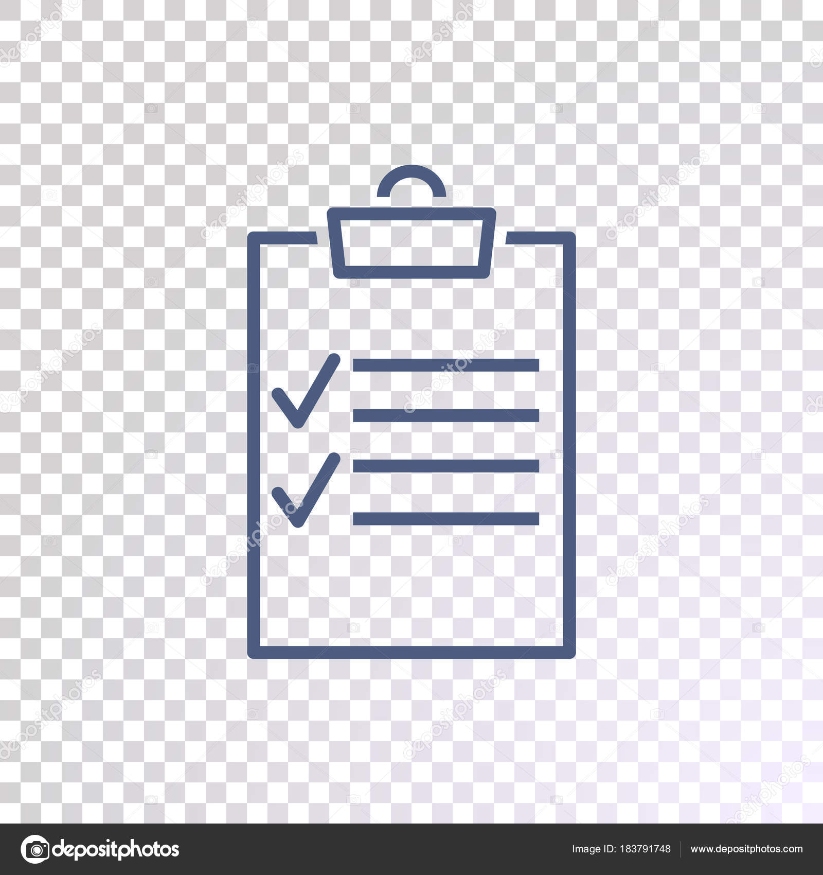 Checklist Icon Transparent Background — Stock Vector © Mr.Webicon ...