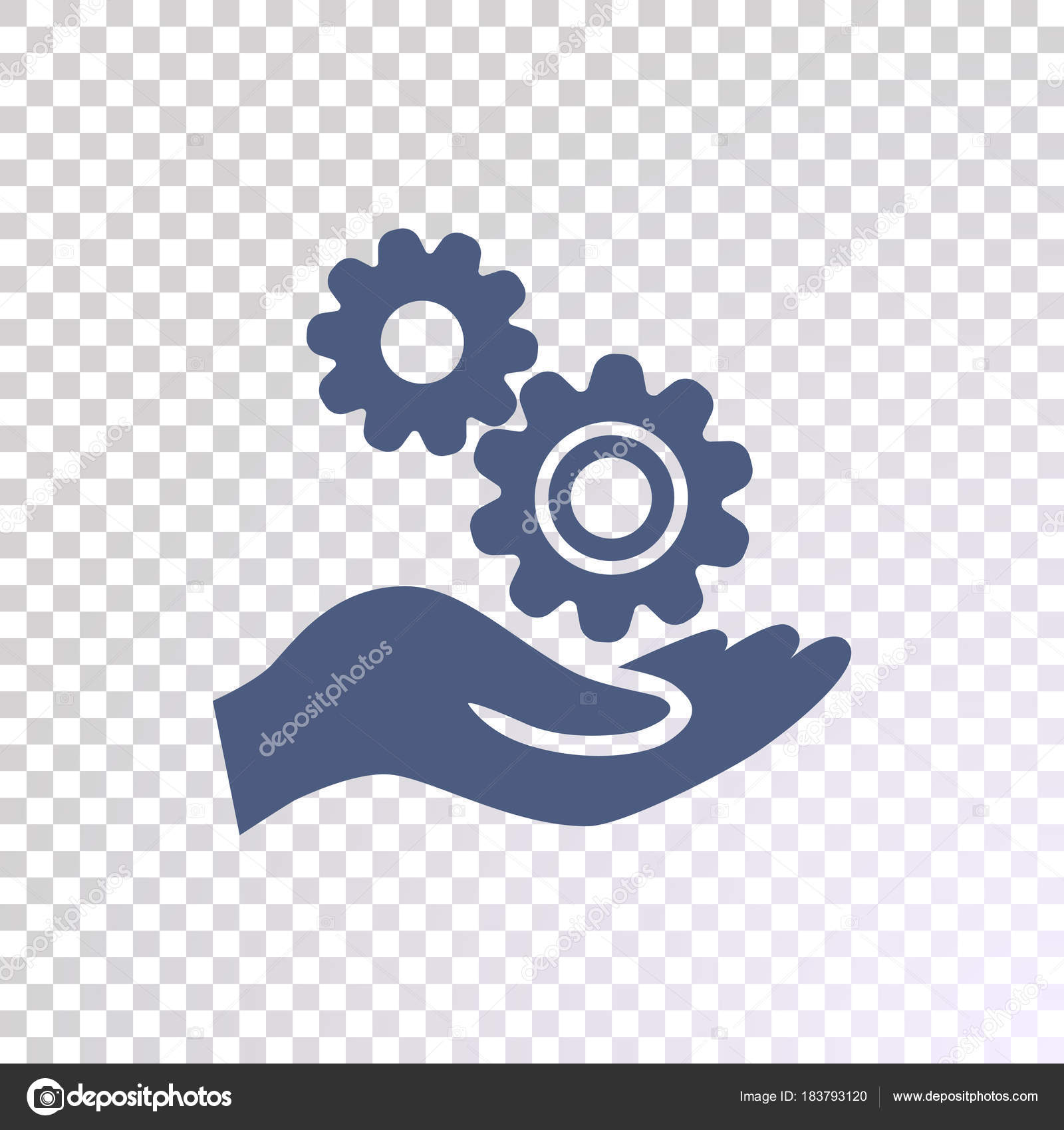 Human Hand Gears Transparent Background Stock Vector Image by ©Mr ...