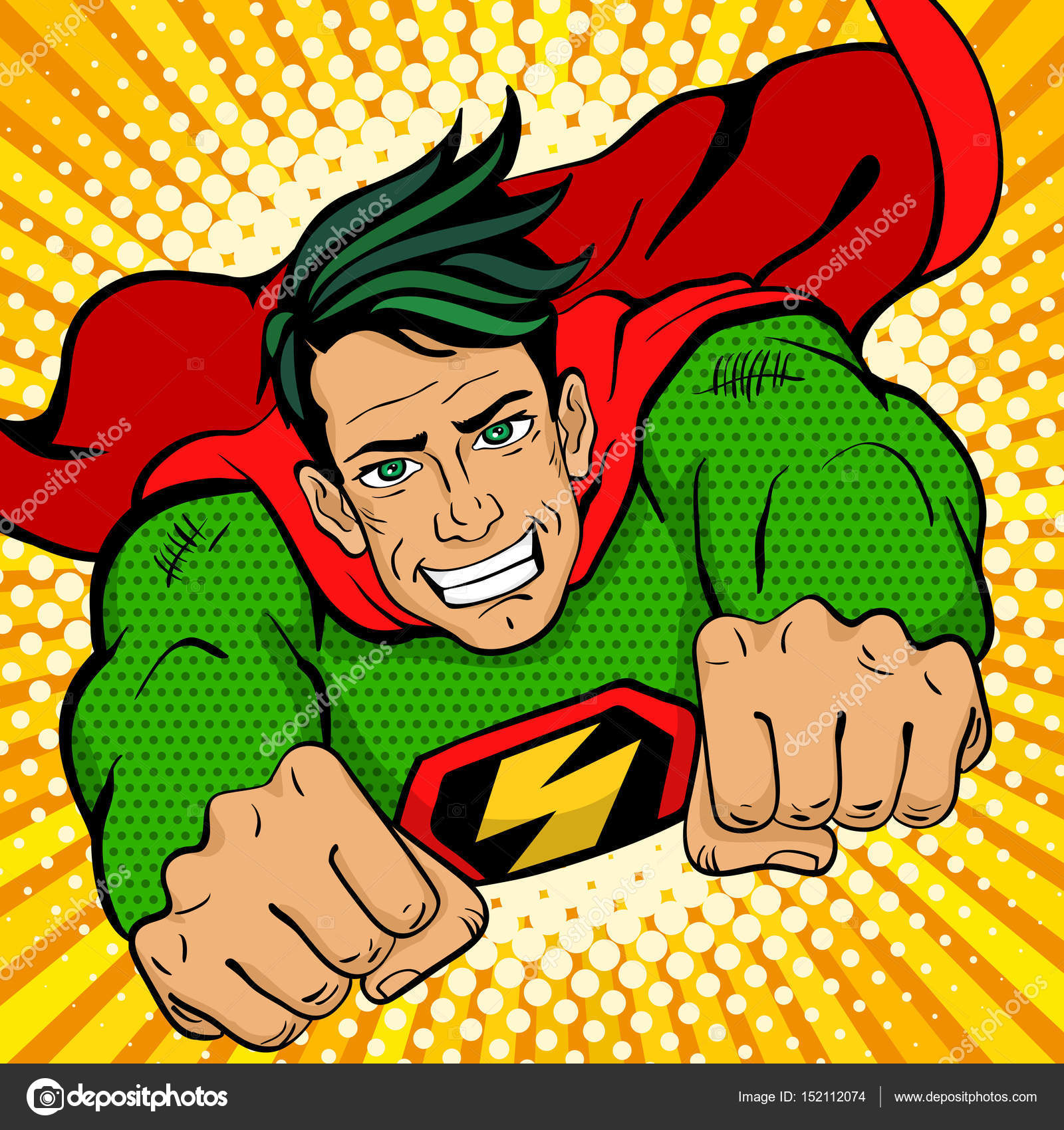 Vintage Pop Art Superhero