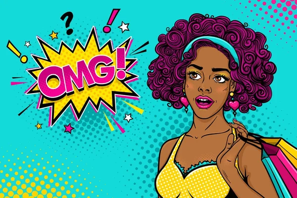 Surprise African Woman Royalty Free Surprise African Woman Vector