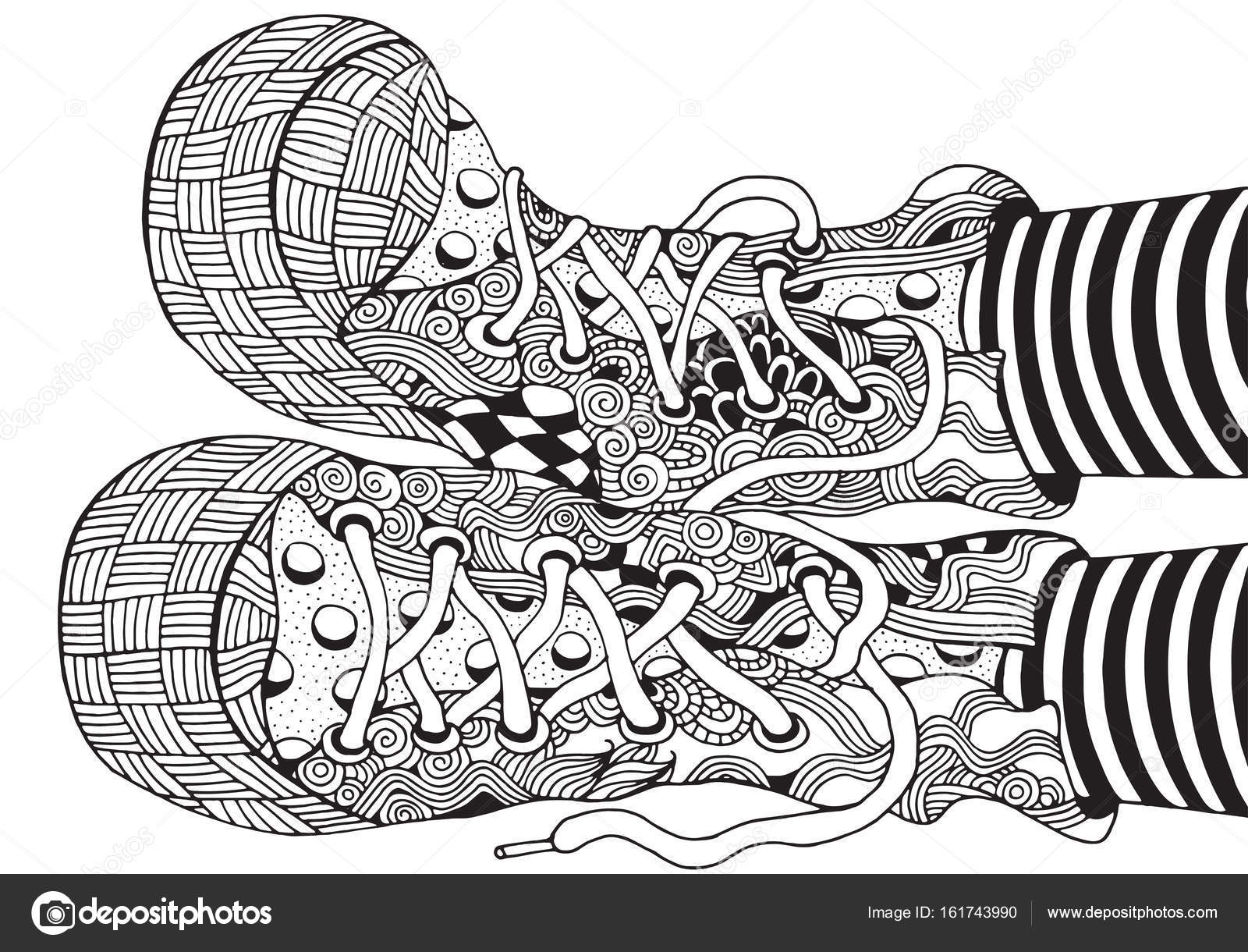 Shoes in zentangle style Stock Vector Image by ©imhope.yandex.ru #161743990