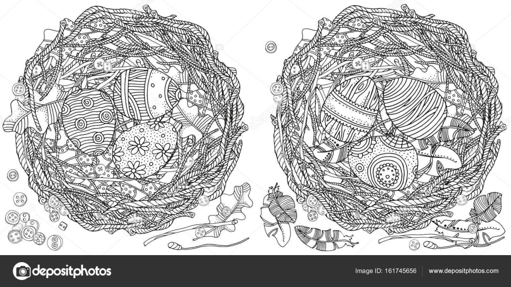 Bird's nest with Easter eggs. Stock Vector Image by ©imhope.yandex.ru ...