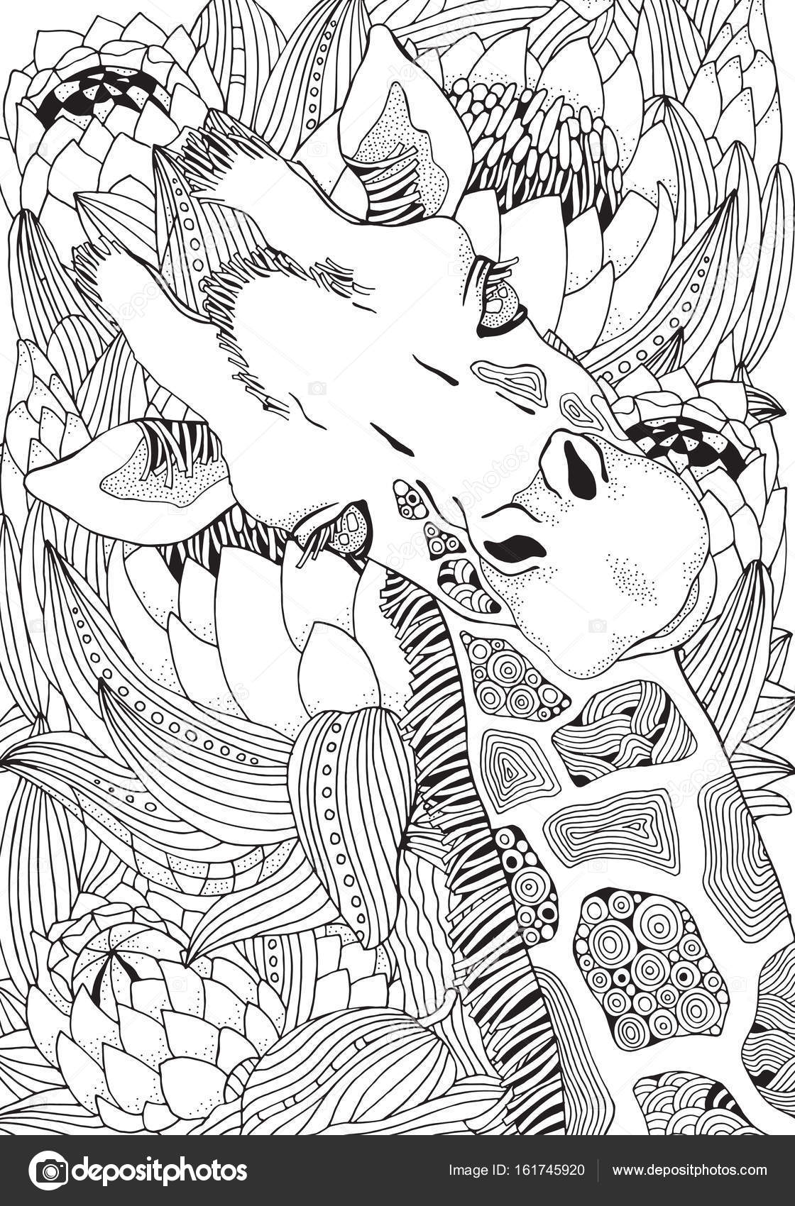 Giraffe in zentangle style Stock Vector Image by ©imhope.yandex.ru ...