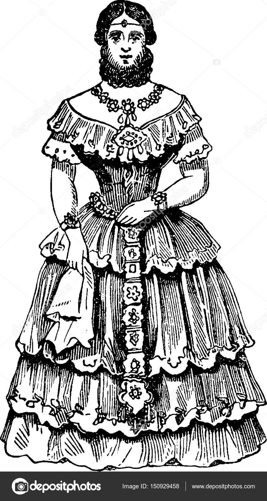 Bearded Lady Drawing