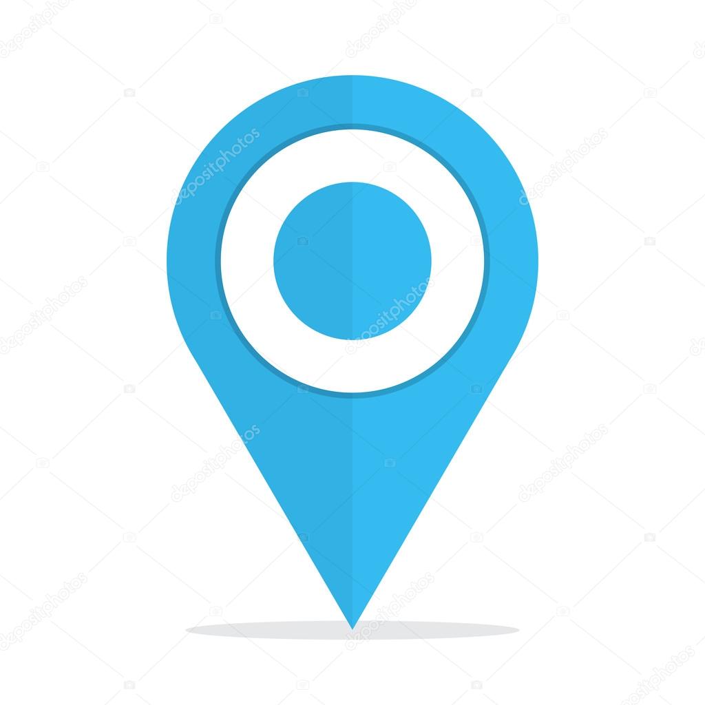 Blue Map Pin Icon