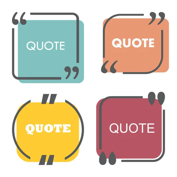 Quotation background with quote sign. Yellow text frame on white ...