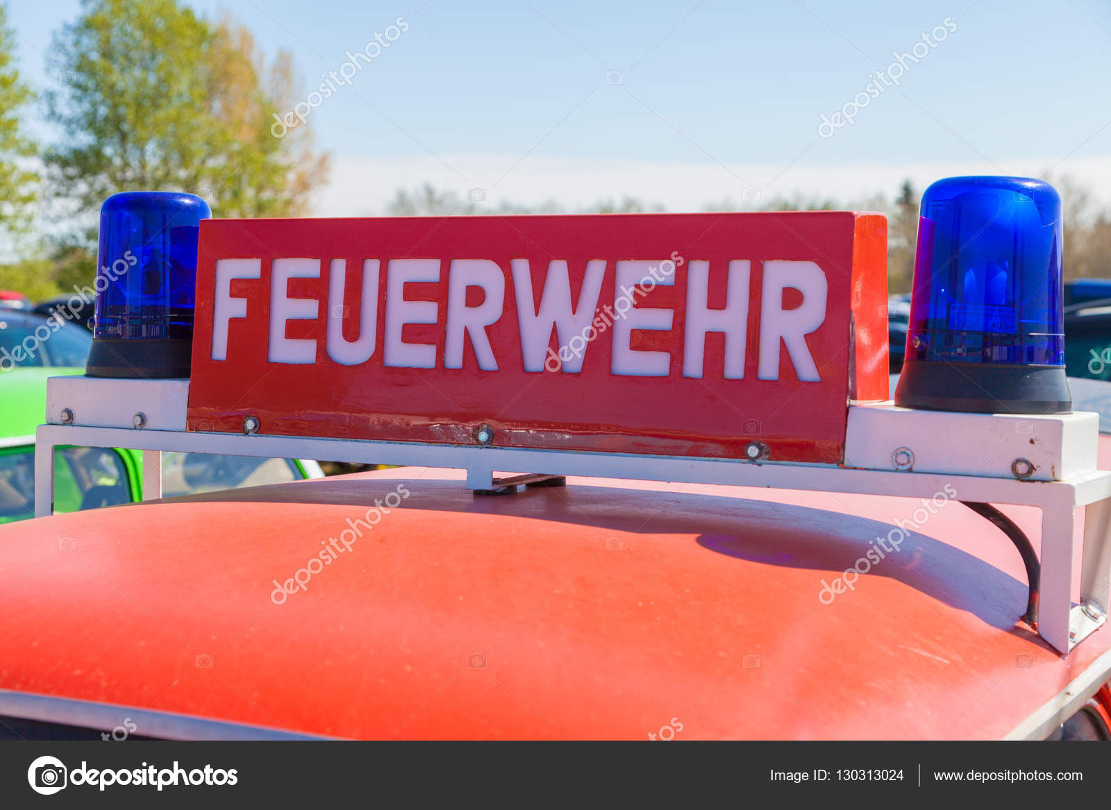 German feuerwehr ( fire service ) sign on a car Stock Photo by ...
