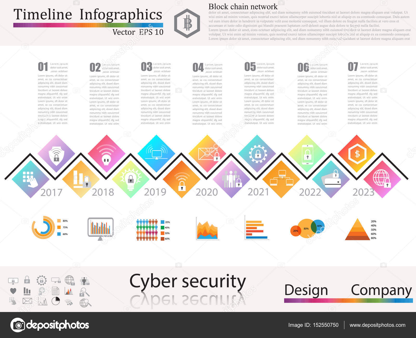 Timeline infographic, business style timeline banner. Vector. c Stock ...
