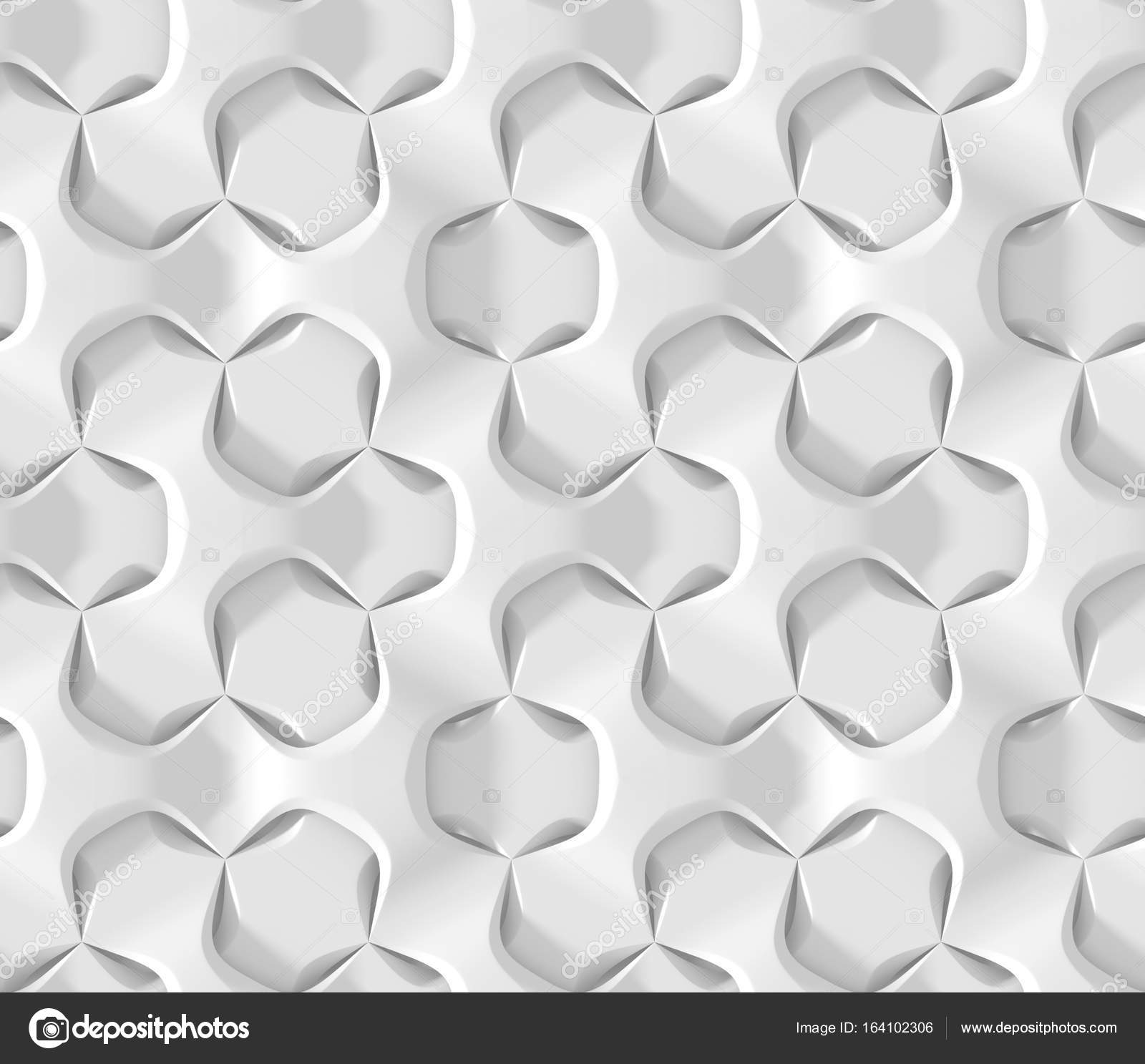 White abstract hexagonal geometric pattern. Origami paper style. 3D ... White abstract hexagonal geometric pattern. Origami paper style. 3D ...