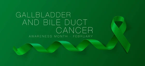 Gallbladder Bile Duct Cancer Awareness Month February Green Color ...