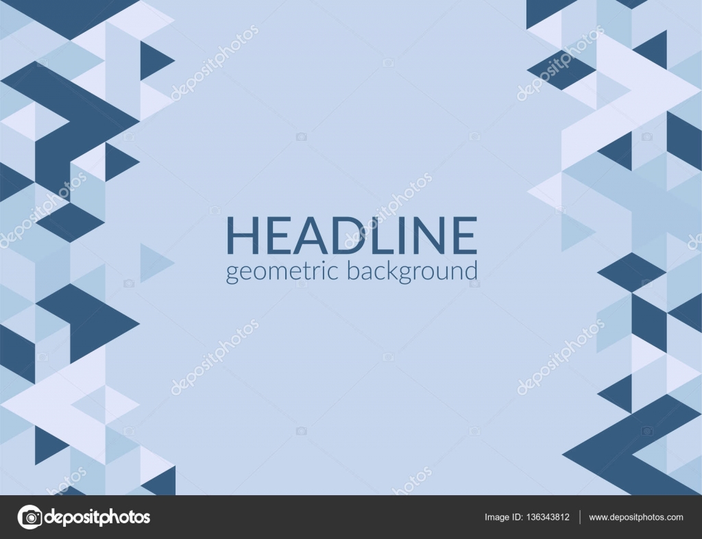 Trendy horizontal geometric background, triangle pattern field with ...