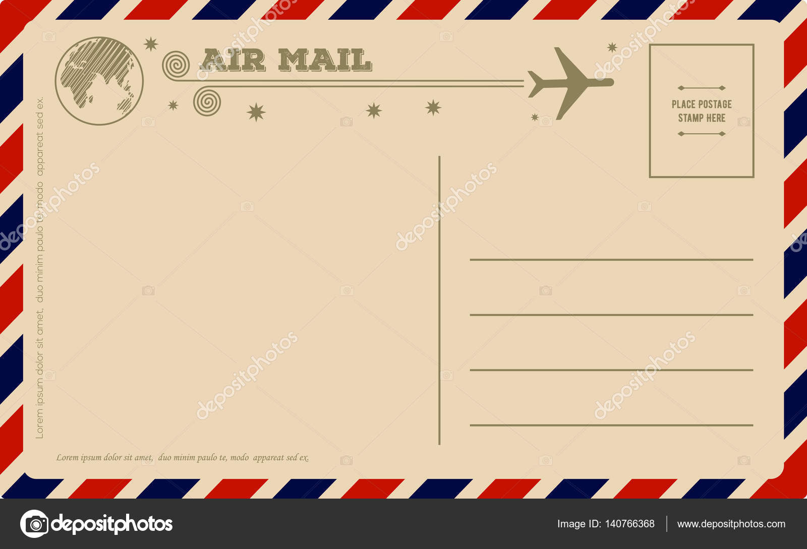Vintage Postcard. Vector illustration Stock Vector by ©zfmbek #140766368 Vintage Postcard. Vector illustration Stock Vector by ©zfmbek #140766368