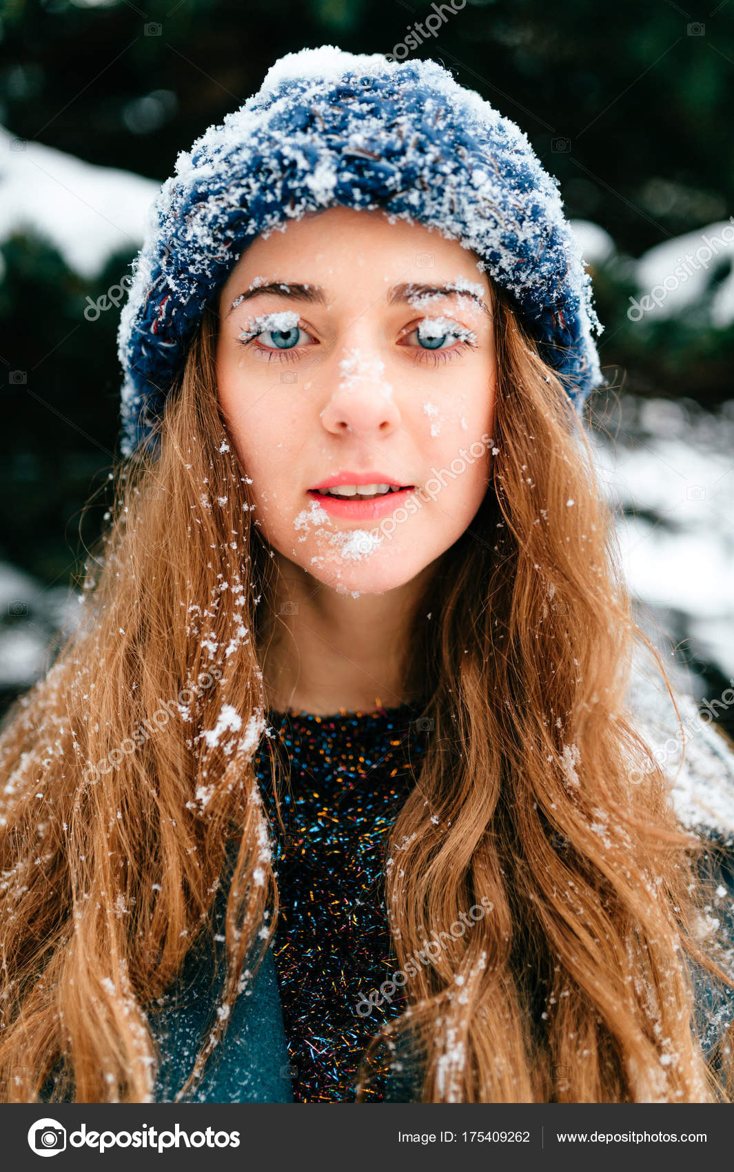Snow Covered Face