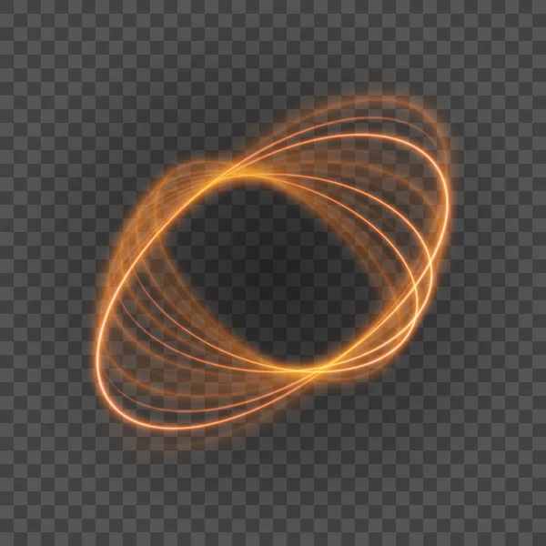 Smooth light orange lines on transparency background vector ...