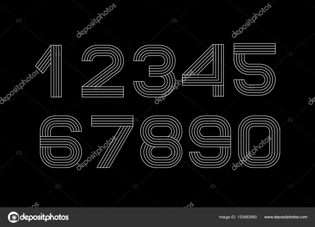 Vector linear font Stock Vector Image by ©Ann_Zasimova #153483560