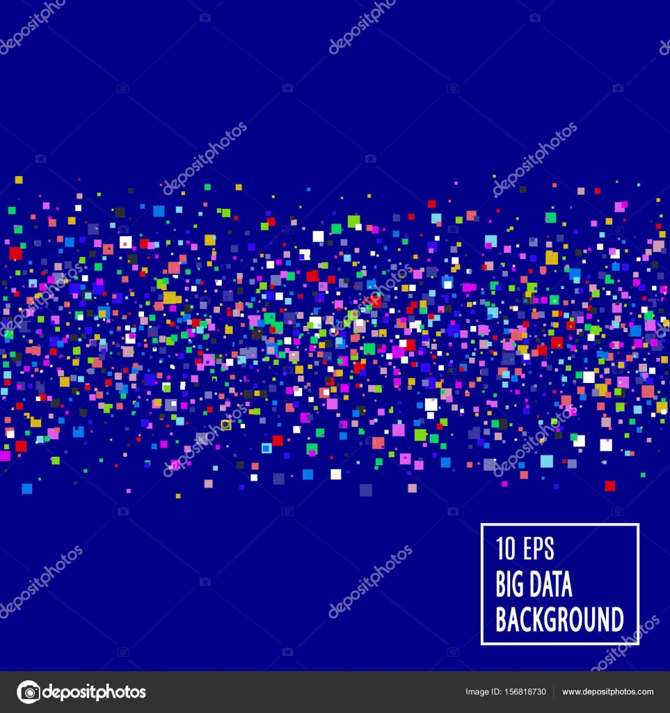 BIG DATA Abstract Blue Technology Background. Stock Vector by ©Ann ...