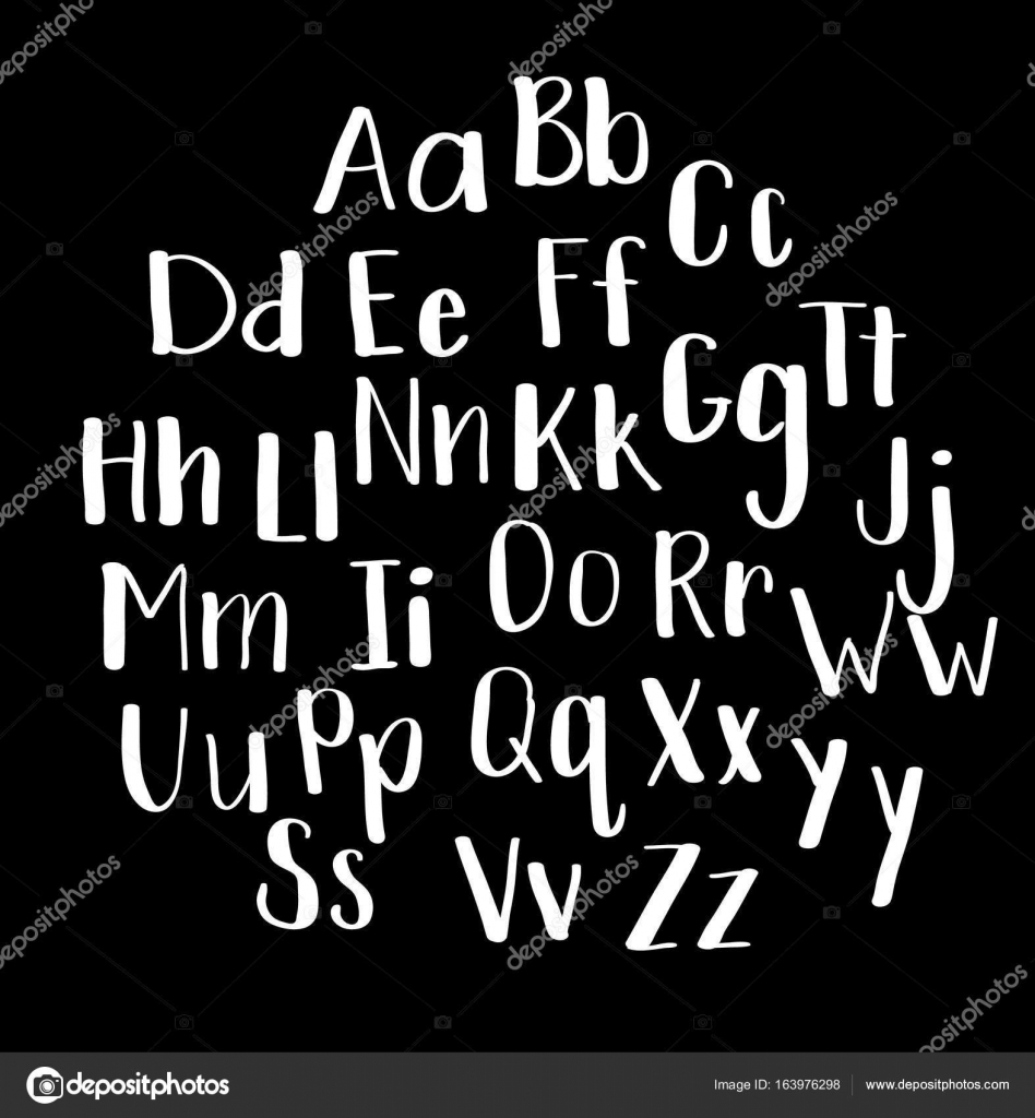 Fuentes caligráficas manuscritas. Tipo de letra cursiva caligrafía ...