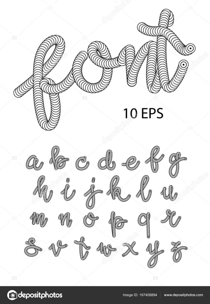 3d Letters Alphabet Cursive