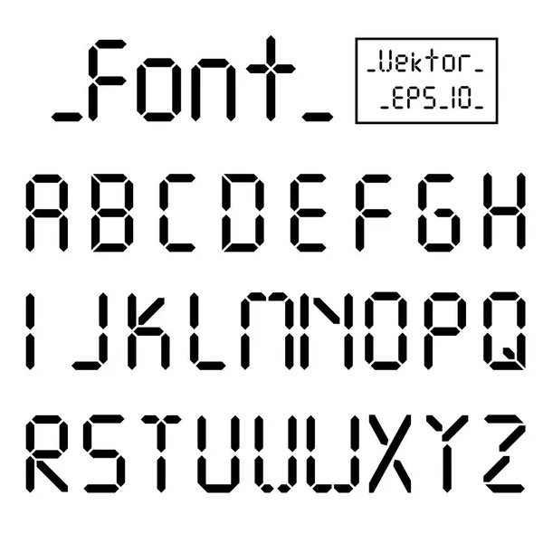Digital font. Alarm clock letters. Numbers and letters set for a ... Digital font. Alarm clock letters. Numbers and letters set for a ...