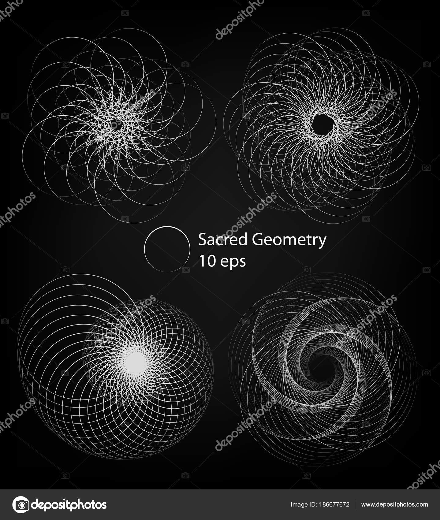Circle rotation patterns. Abstract shapes Stock Vector Image by ©Ann ...