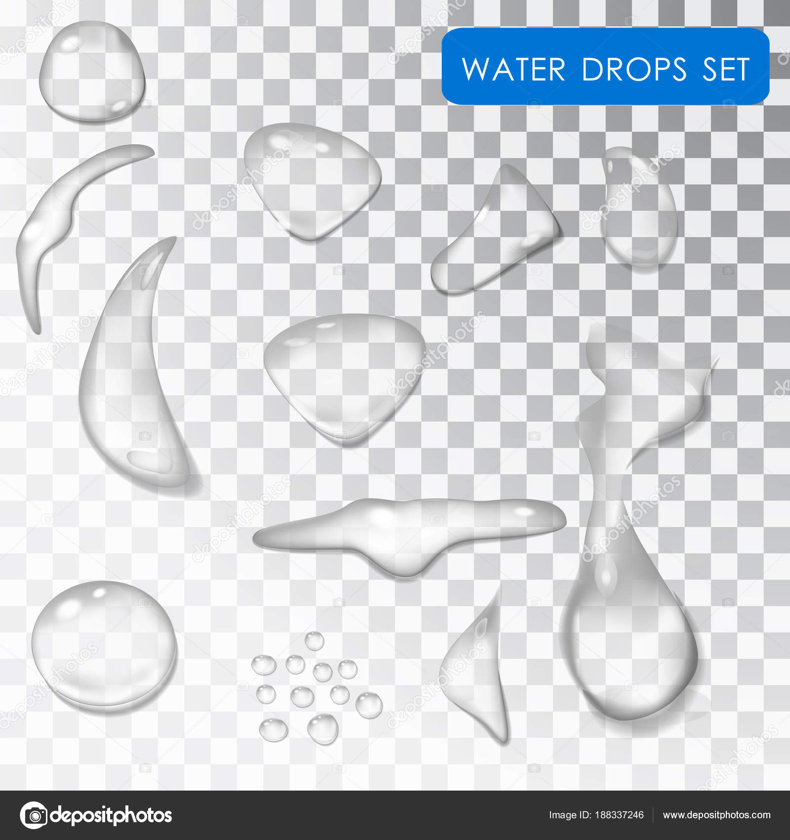 Water drip transparent | Transparent drop of water. Drip water. Rain ...