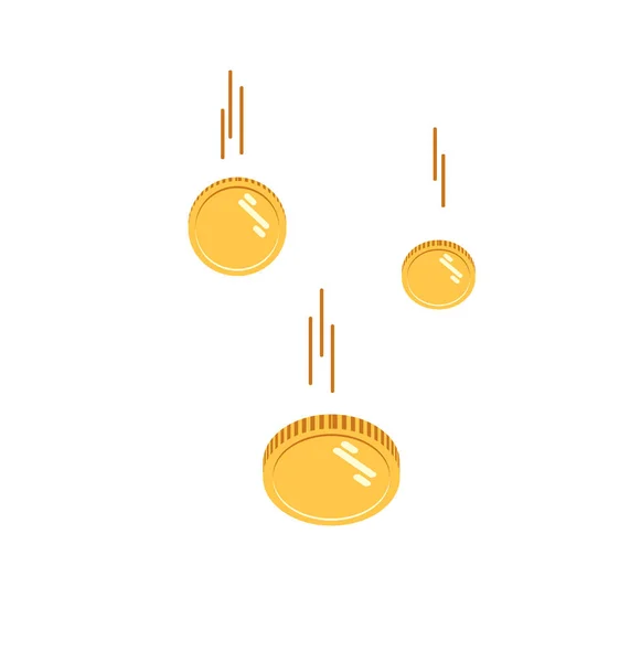Coins set of vector sprites for rotation animation. Isolated gold coin ...