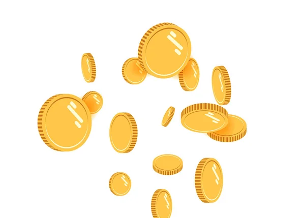 Coins set of vector sprites for rotation animation. Isolated gold coin ...