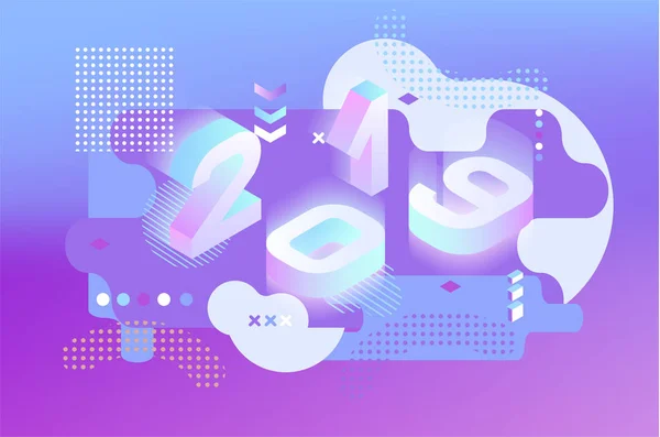 2019 neon Vector Art Stock Images | Depositphotos