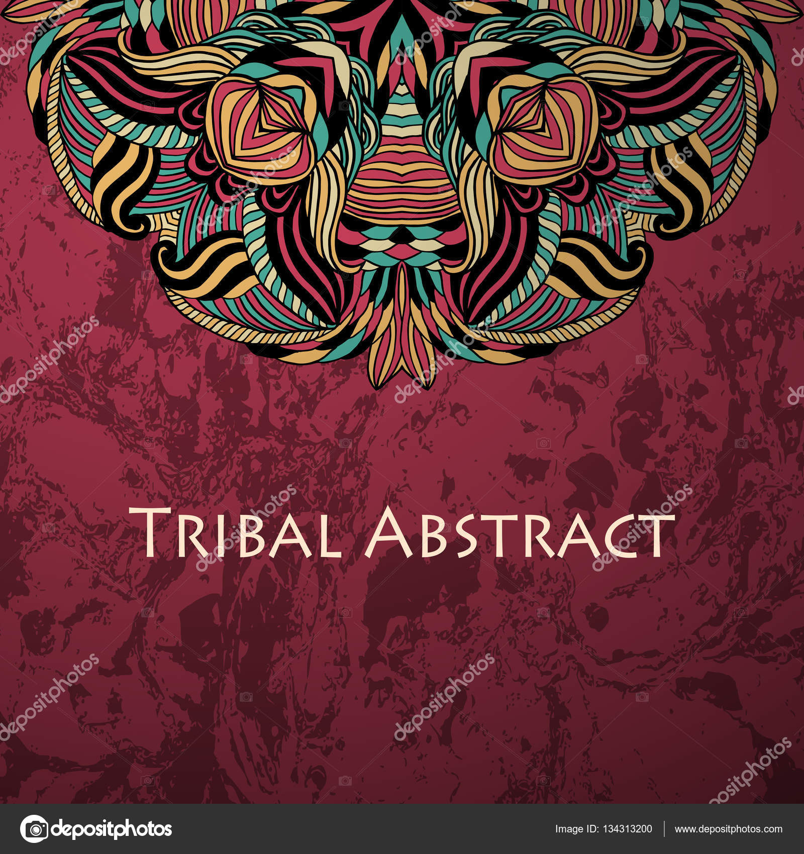 Tribal Abstract background Stock Vector Image by ©Kakapo_Studio #134313200